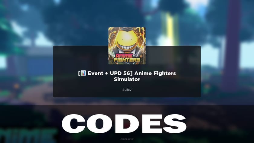 Anime Fighters Simulator Codes (March 2024)