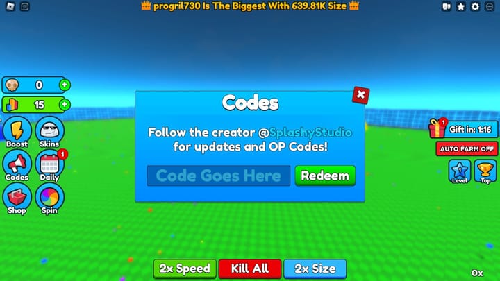 Roblox Eat Blobs Simulator Codes (August 2024)