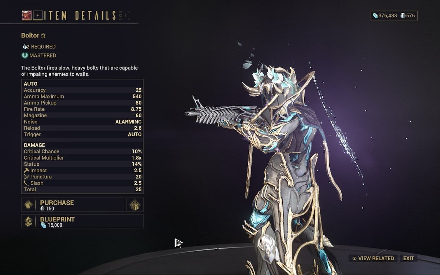 Best weapons in Warframe for each Mastery Rank