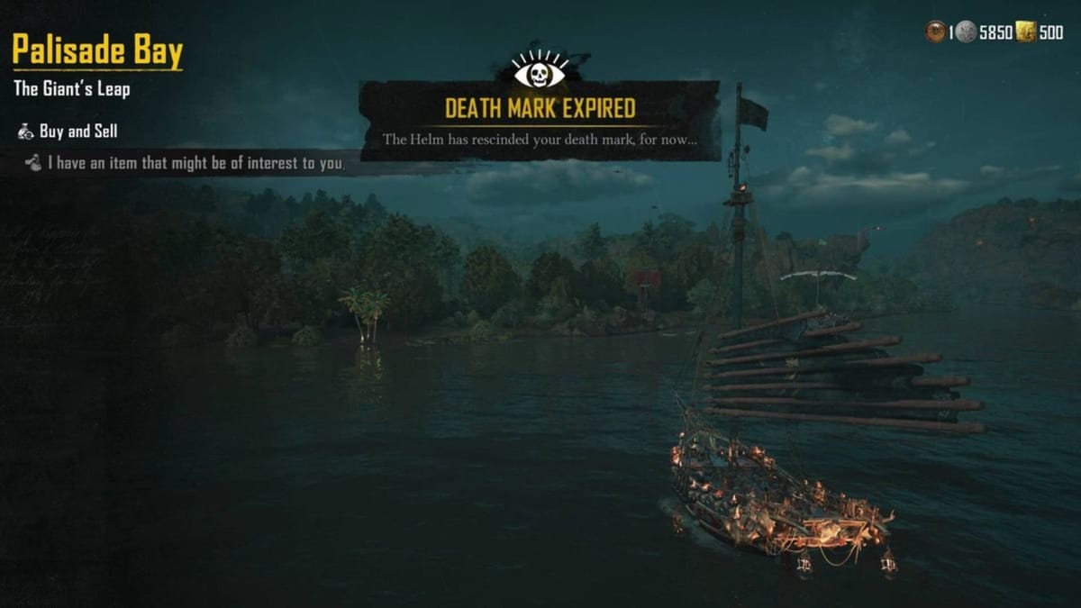Skull and Bones Death Mark, explained