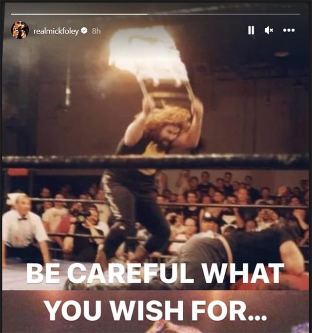 WWE Legend Mick Foley sends defiant message following final match claim