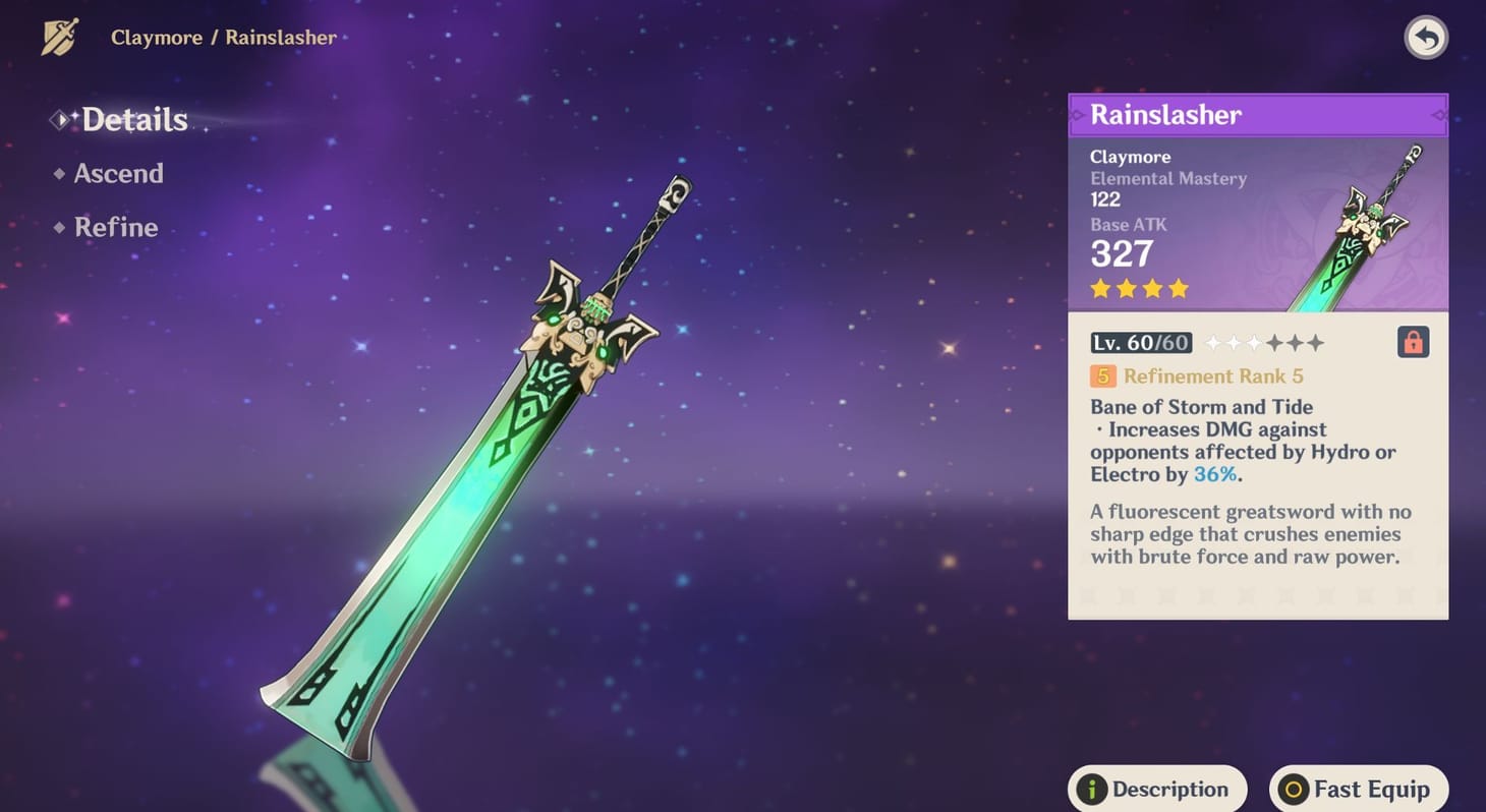 Genshin Impact Diluc build guide for Plunge Attack playstyle