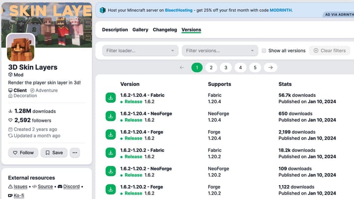 How to get and use 3D skins in Minecraft