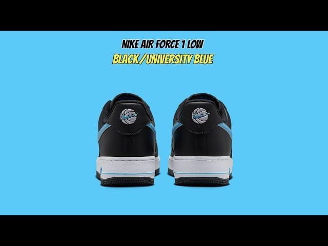 Nike Air Force 1 Low "Black/University Blue" shoes: Everything we know ...