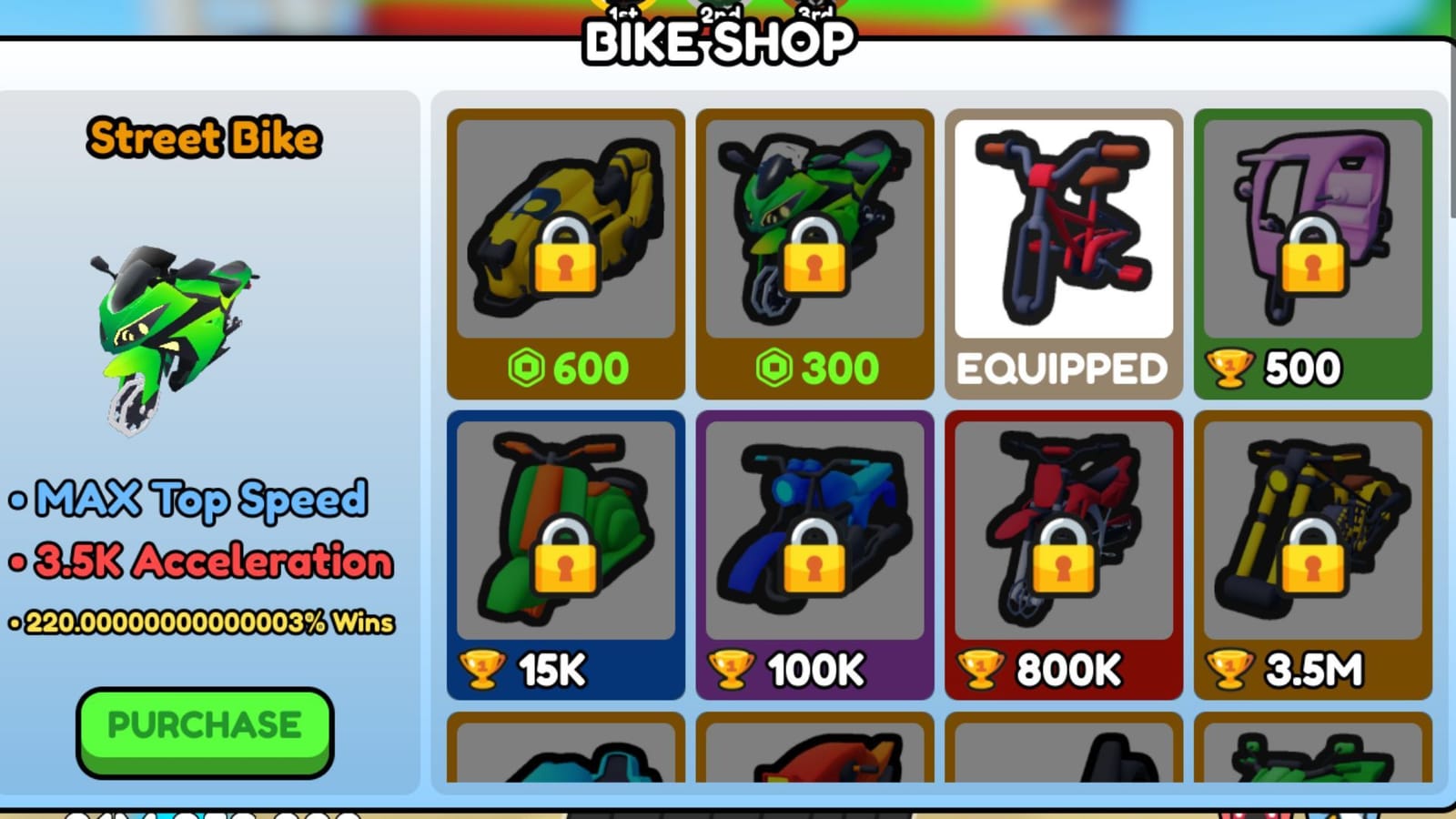 Bike Race Clicker Codes (2024)