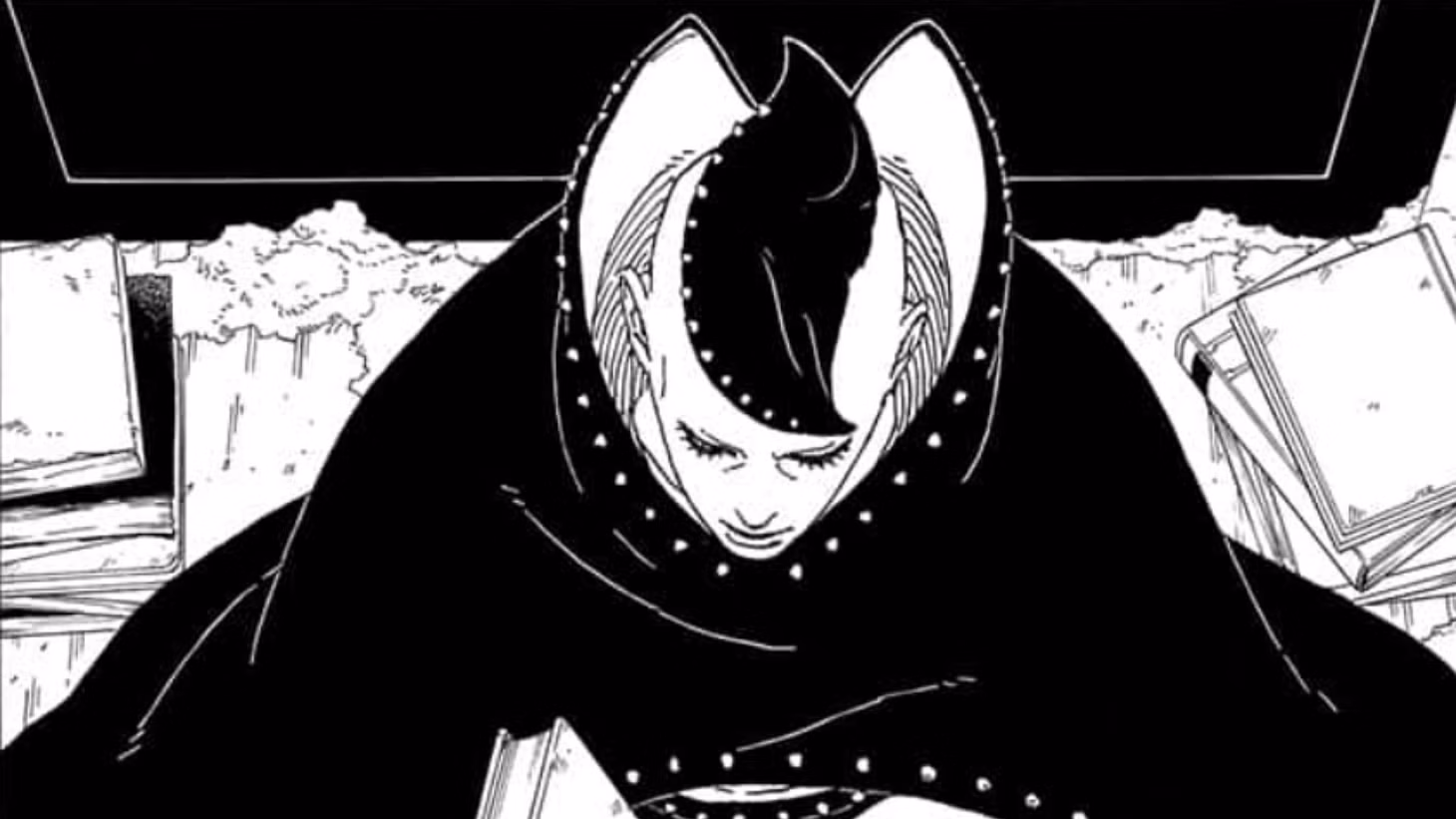 Boruto Two Blue Vortex Chapter 9 Raw Scans Boruto Re Enters Konoha As Jura Attacks Himawari