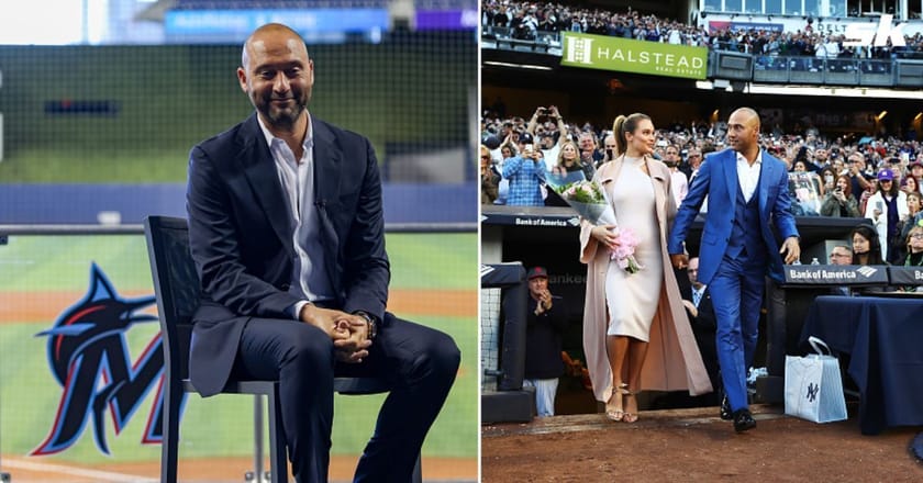"The only time we've seen Jeter fail" - MLB fans left in splits over Derek Jeter's epic ...