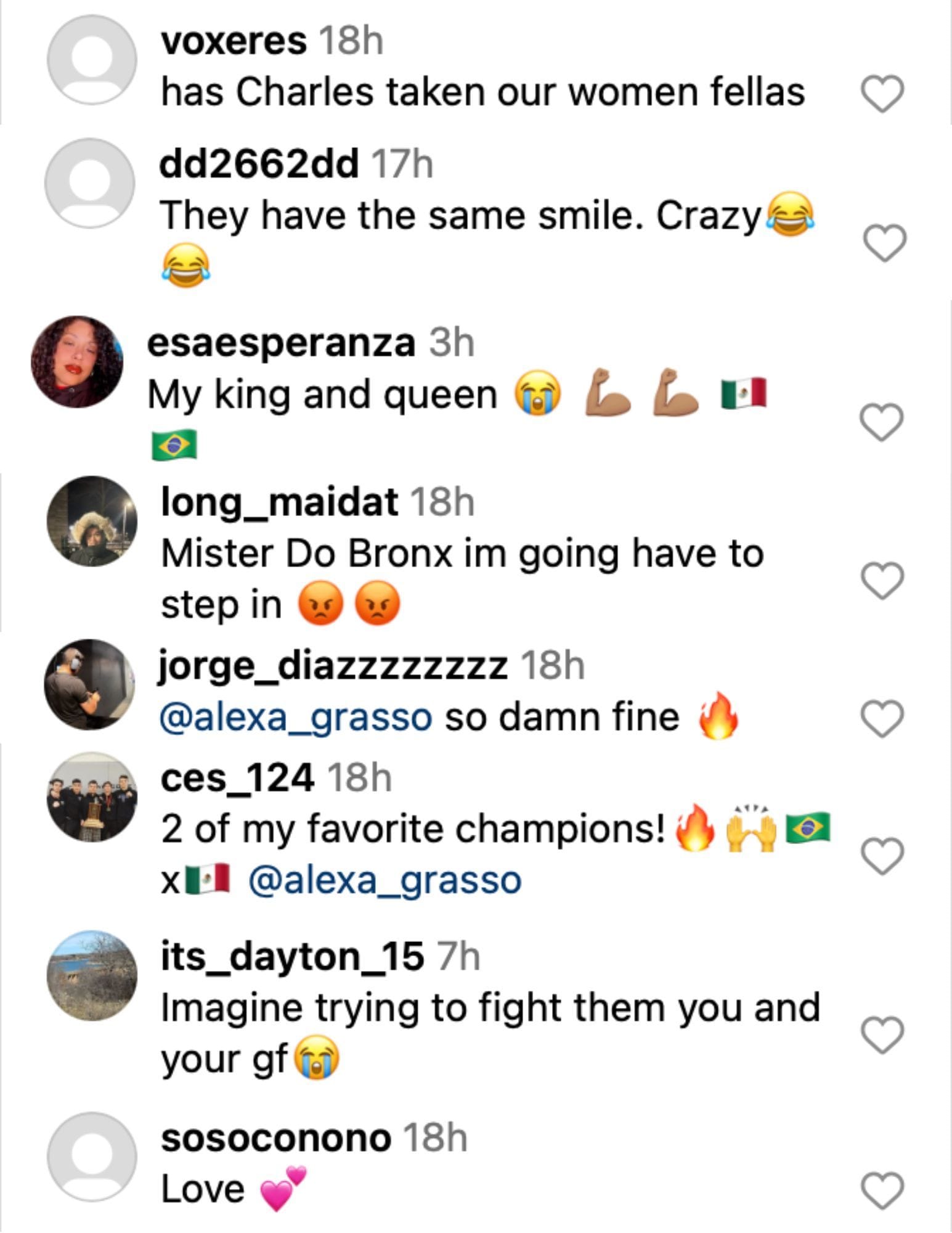 Charles Oliveira: "He lil too close to bae" - Charles Oliveira's snap ...