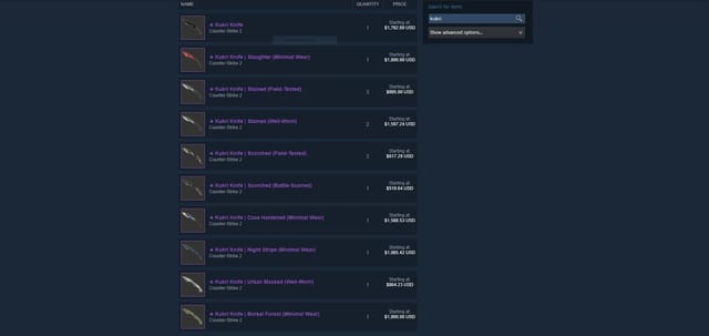 CS2 Kukri Knife: All skins, how to get, and more