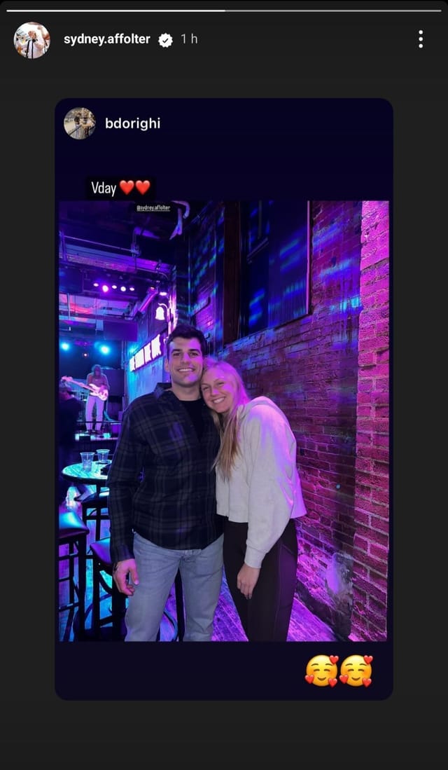 Iowa guard Sydney Affolter gets special Valentine's Day message from BF ...