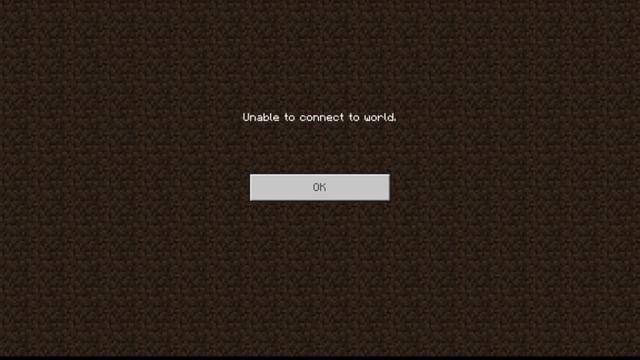 Minecraft Possible Fixes For The Unable To Connect To World Error