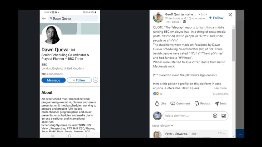 What did Dawn Queva do? Senior BBC staff member allegedly brands Jews ...