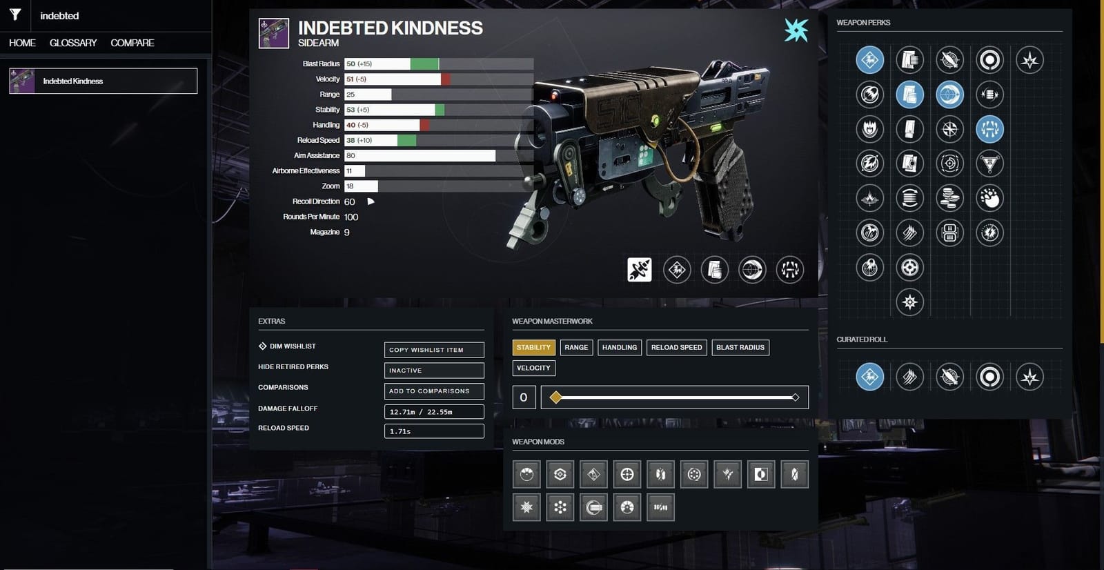 Destiny 2 Indebted Kindness god rolls, drop locations, and more