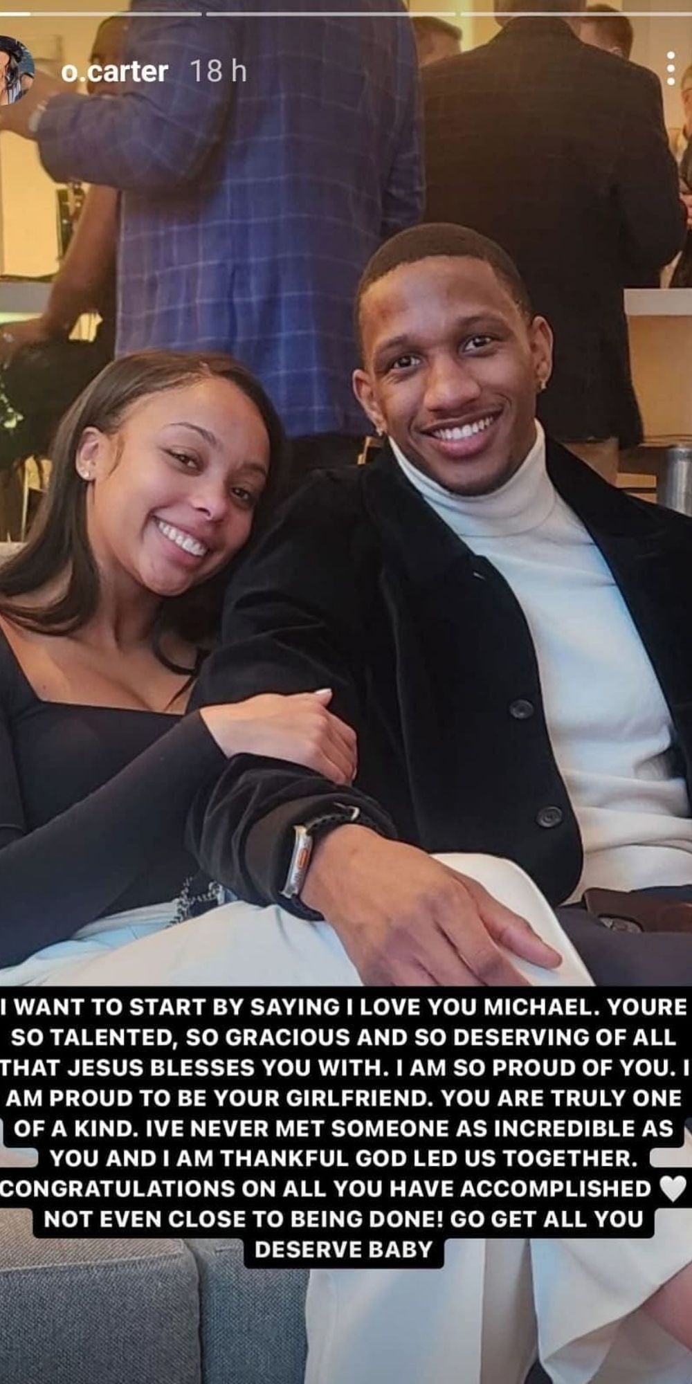 PHOTO: Former Washington QB Michael Penix Jr. shares love-filled snap with GF Olivia Carter ...