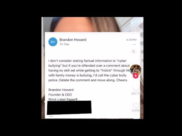 "Imagine ruining your company because you wanted to bully someone ...