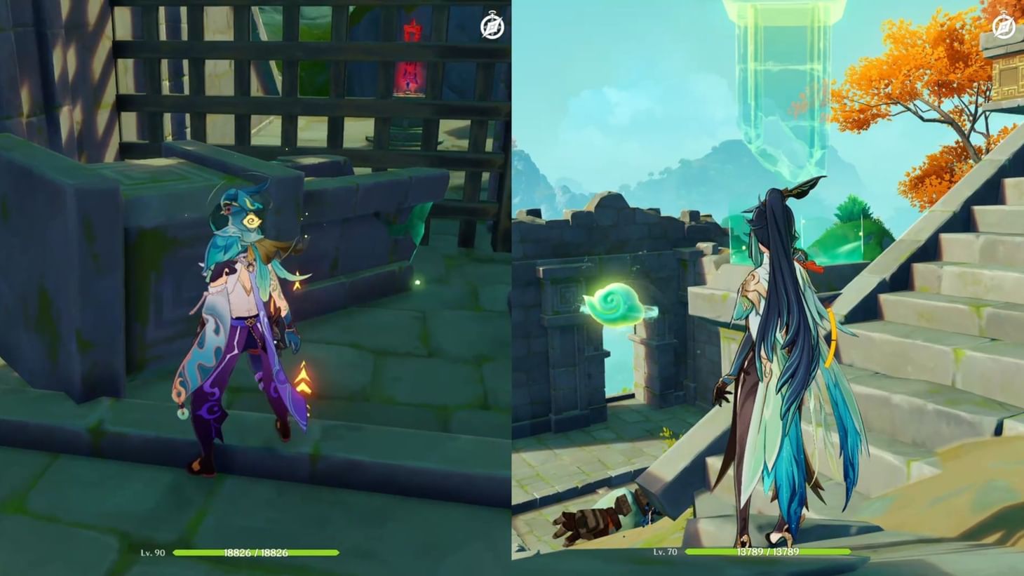 Genshin Impact Ancient Jade Pendant Puzzle and Jade Fragment locations