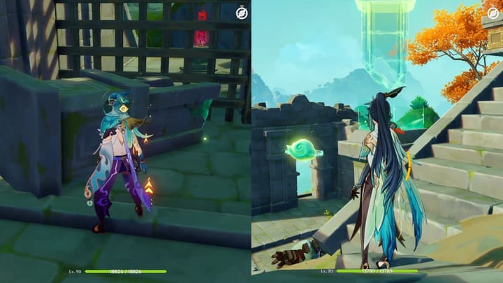 Genshin Impact Ancient Jade Pendant Puzzle and Jade Fragment locations