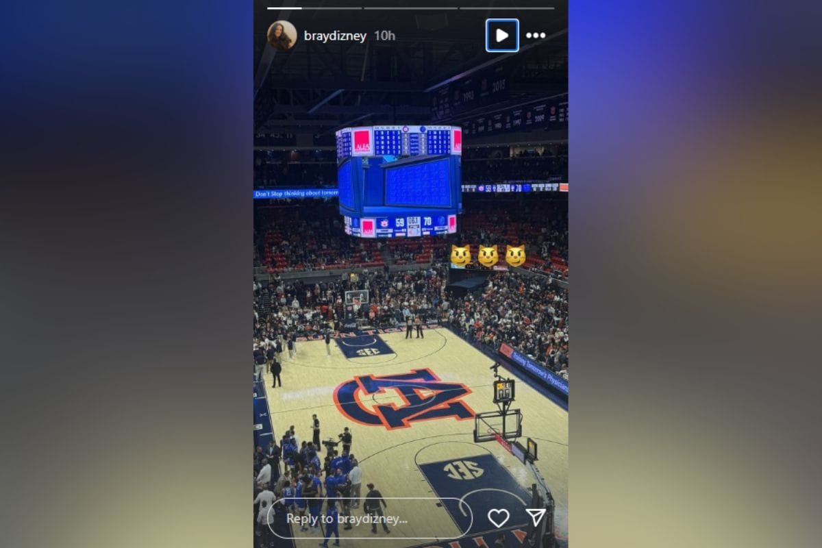 PHOTO: Reed Sheppard’s GF Brailey marks her presence as Kentucky ...