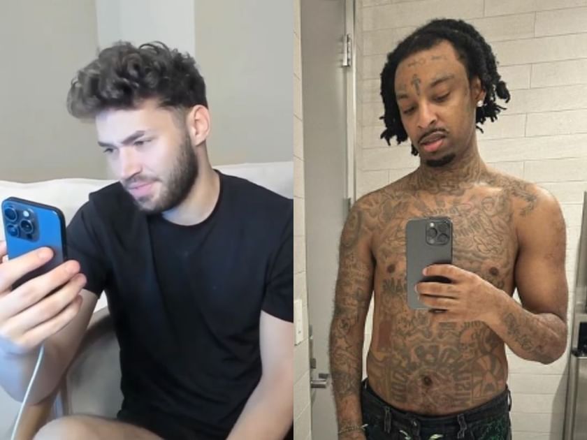 "Get the f**k off my phone" - 21 Savage hangs up after Adin Ross brings up Drake's alleged leak ...