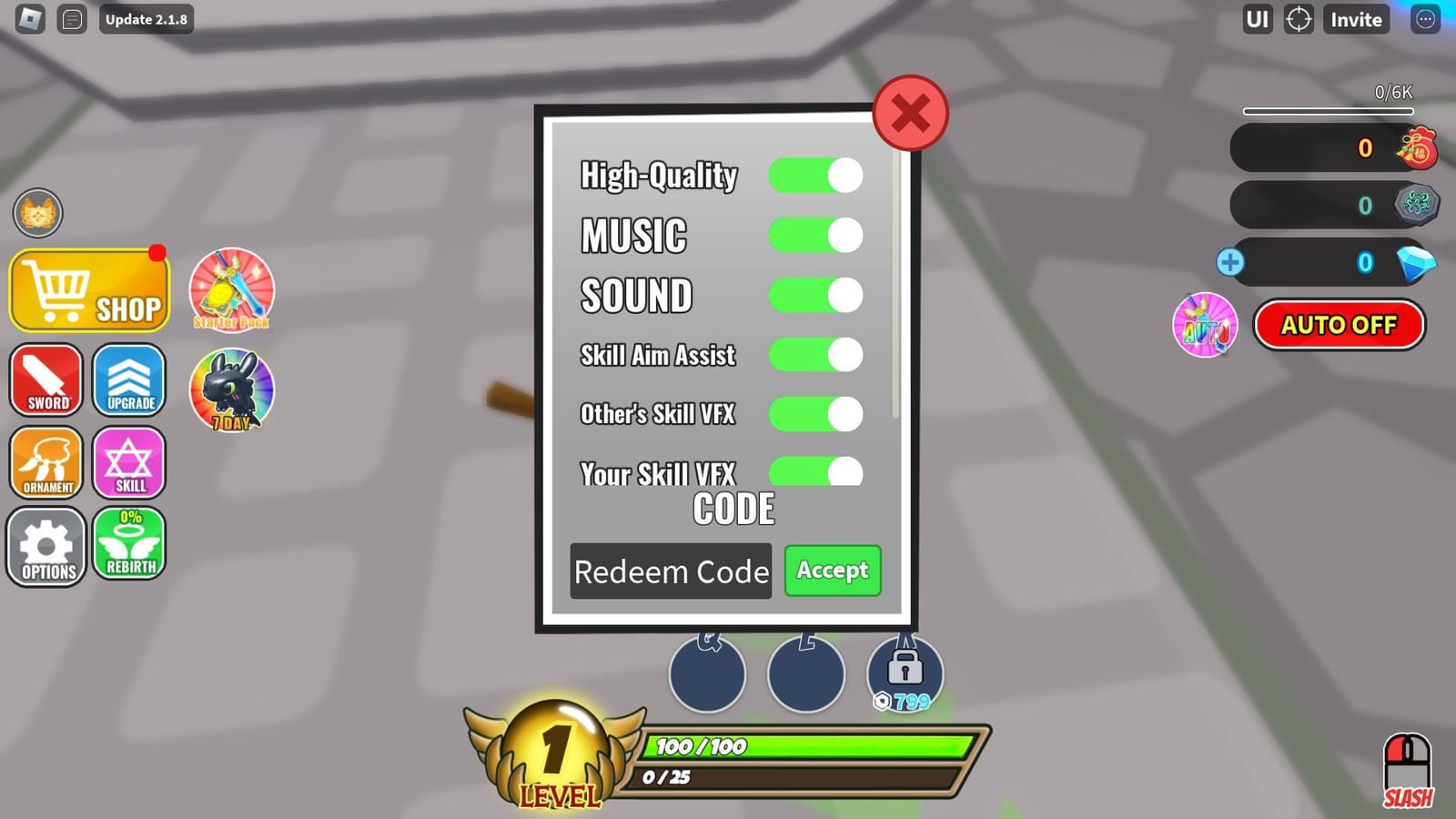 Sword Warriors codes