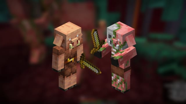 Hilarious Minecraft clip showcases piglin getting chased by zombie piglins