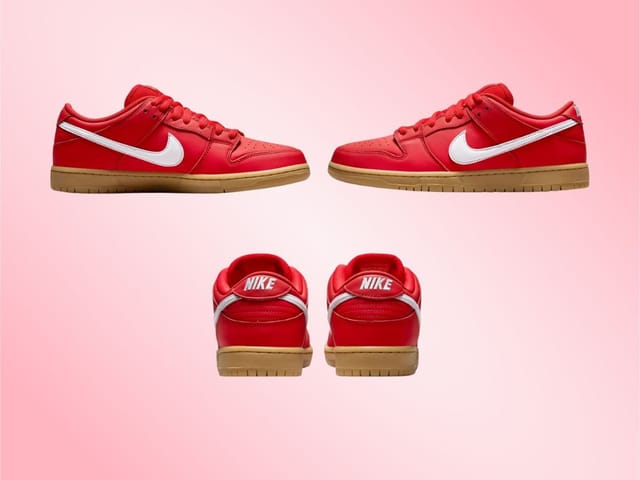 sb dunk low university red gum: Nike SB Dunk Low "University Red Gum ...