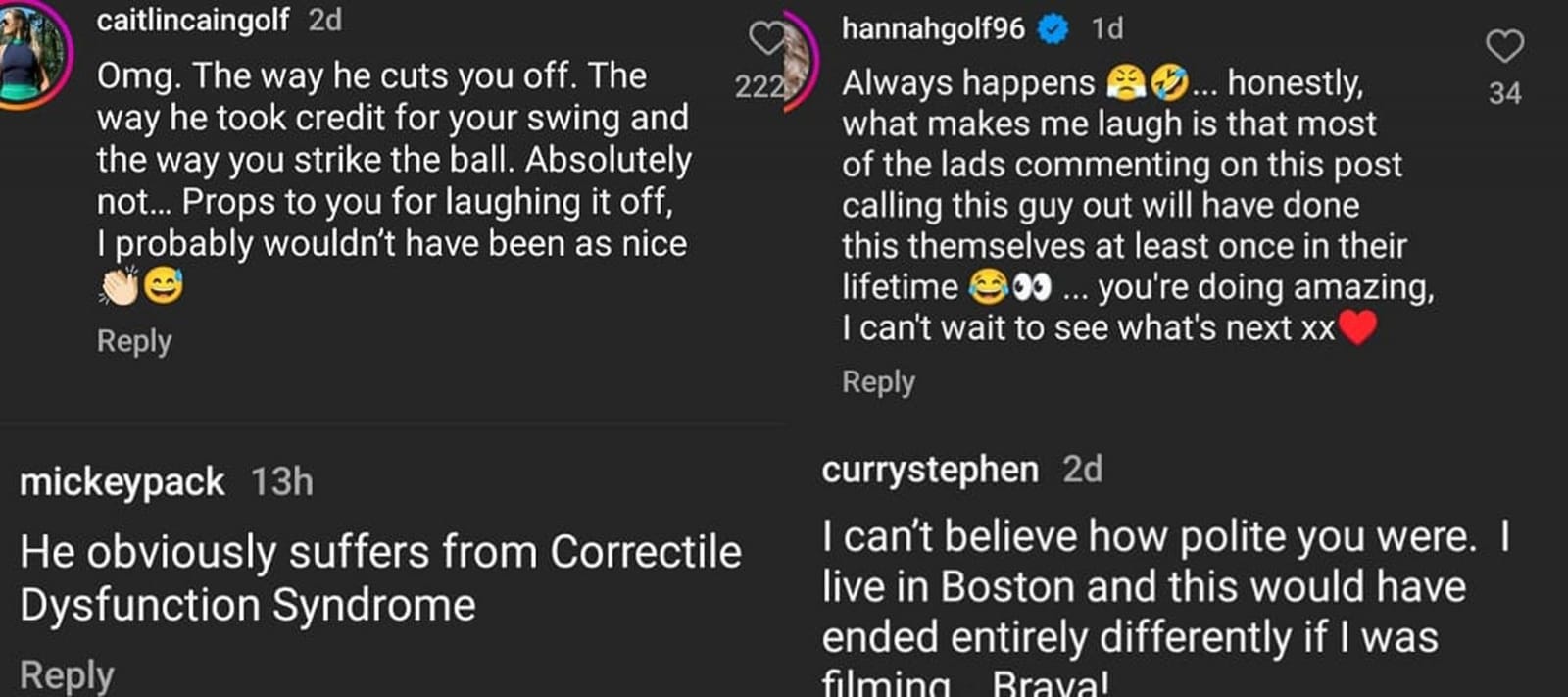 WATCH: PGA pro golfer Georgia Ball gets unsolicited ‘swing advice’ from ...