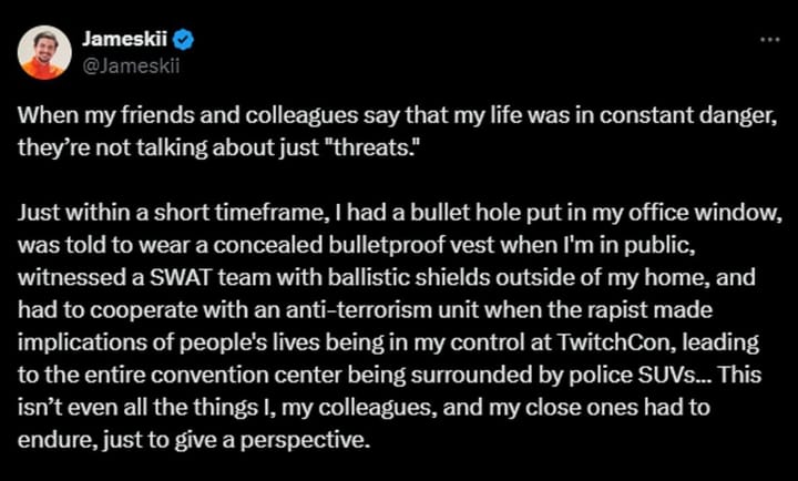 “I had a bullet hole put in my office” - Jameskii shares alleged ...