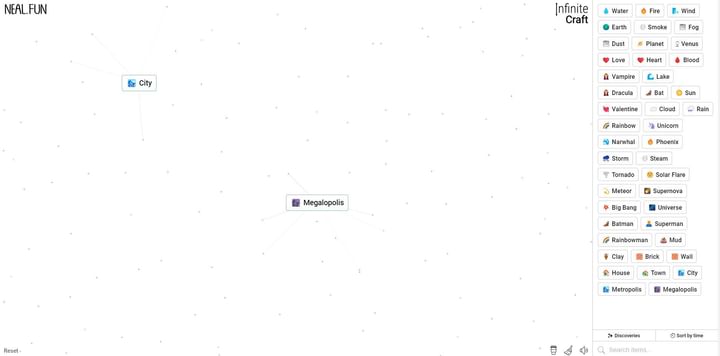 How to make city in Infinite Craft