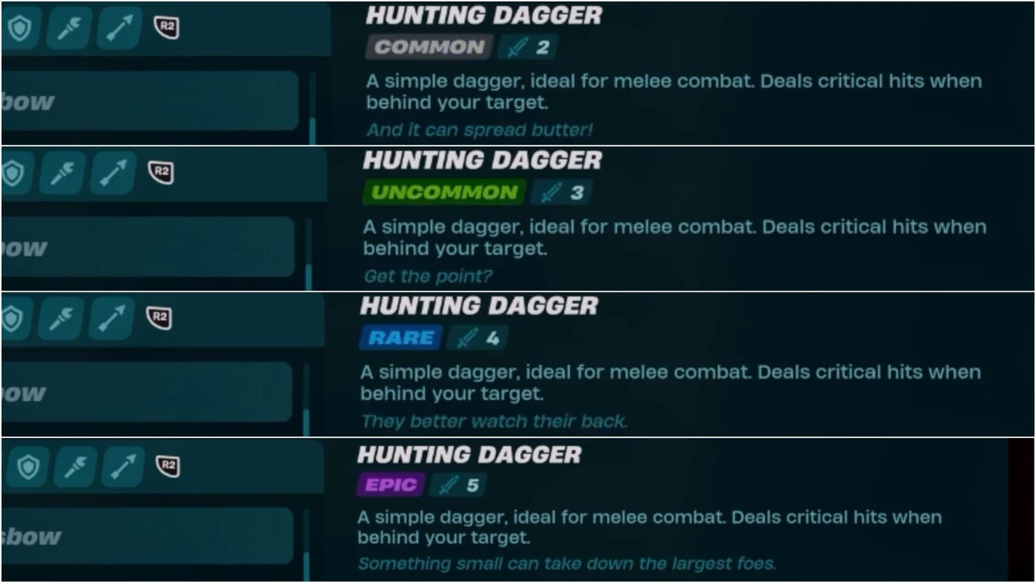 How to make Hunting Dagger in LEGO Fortnite