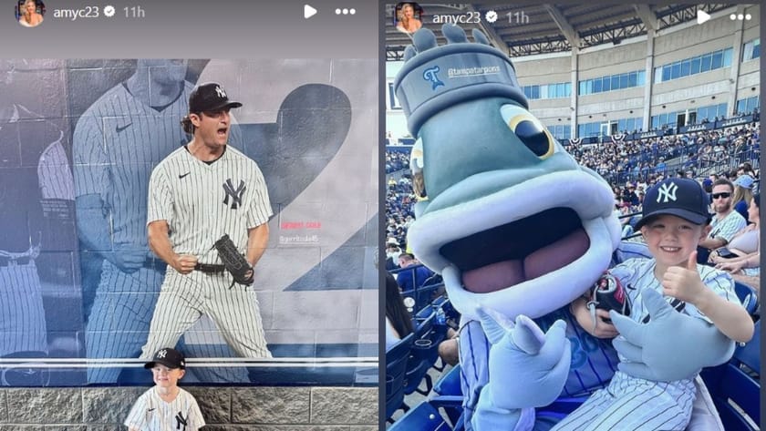 In Photos: Yankees ace Gerrit Cole's wife Amy shares precious moments ...