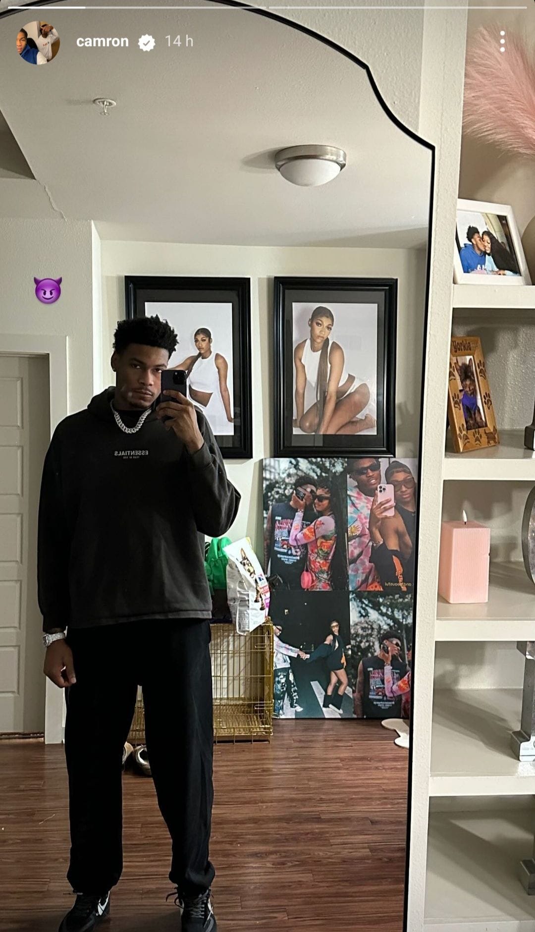 Angel Reese's BF, Cam'Ron Fletcher, shows off room filled with adorable ...