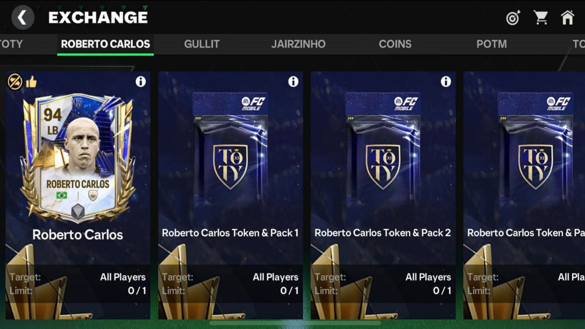 How to complete FC Mobile TOTY 24 Roberto Carlos Exchange