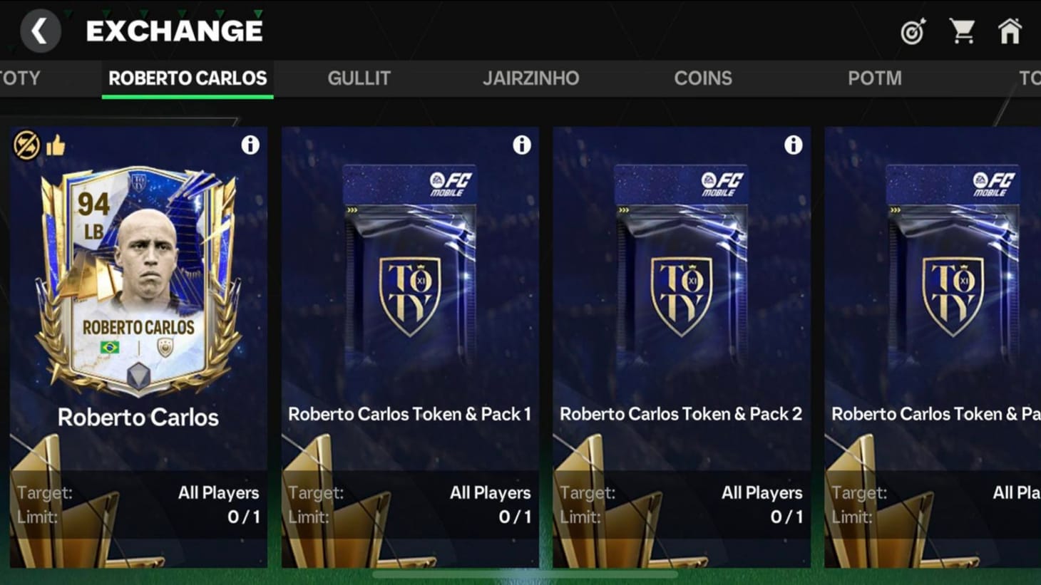 How to complete FC Mobile TOTY 24 Roberto Carlos Exchange