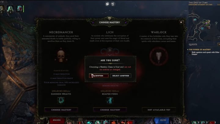 Can You Change Mastery In Last Epoch