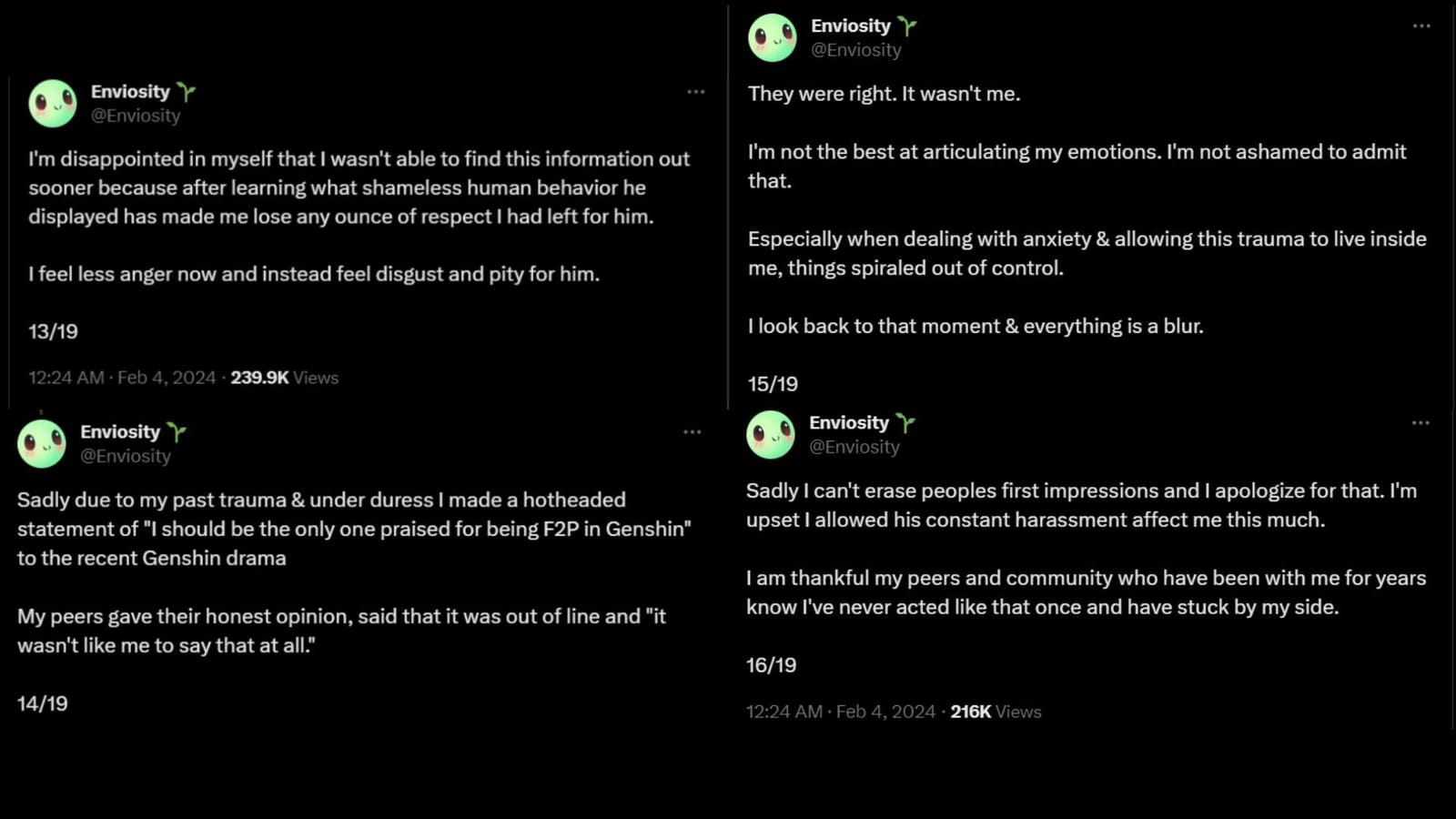 What happened between Tectone and Enviosity? Streamer drama explained