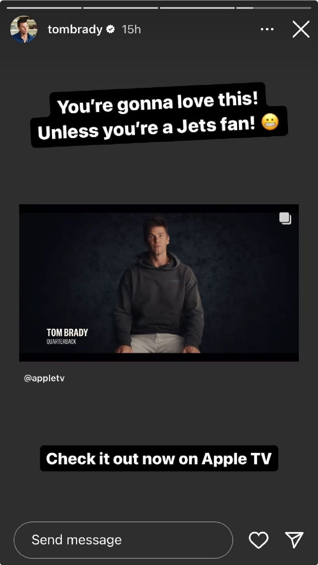 Tom Brady takes a shot at Jets fans as Patriots' Apple TV documentary ...