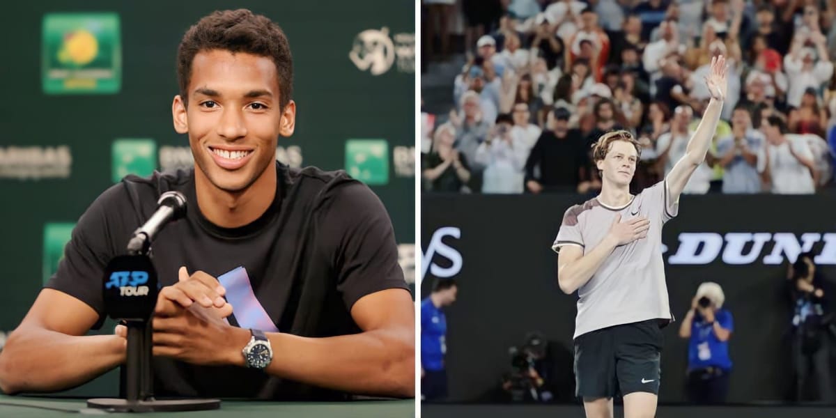 "If we learned anything from Jannik Sinner, Felix Auger-Aliassime is about to win a Major ...