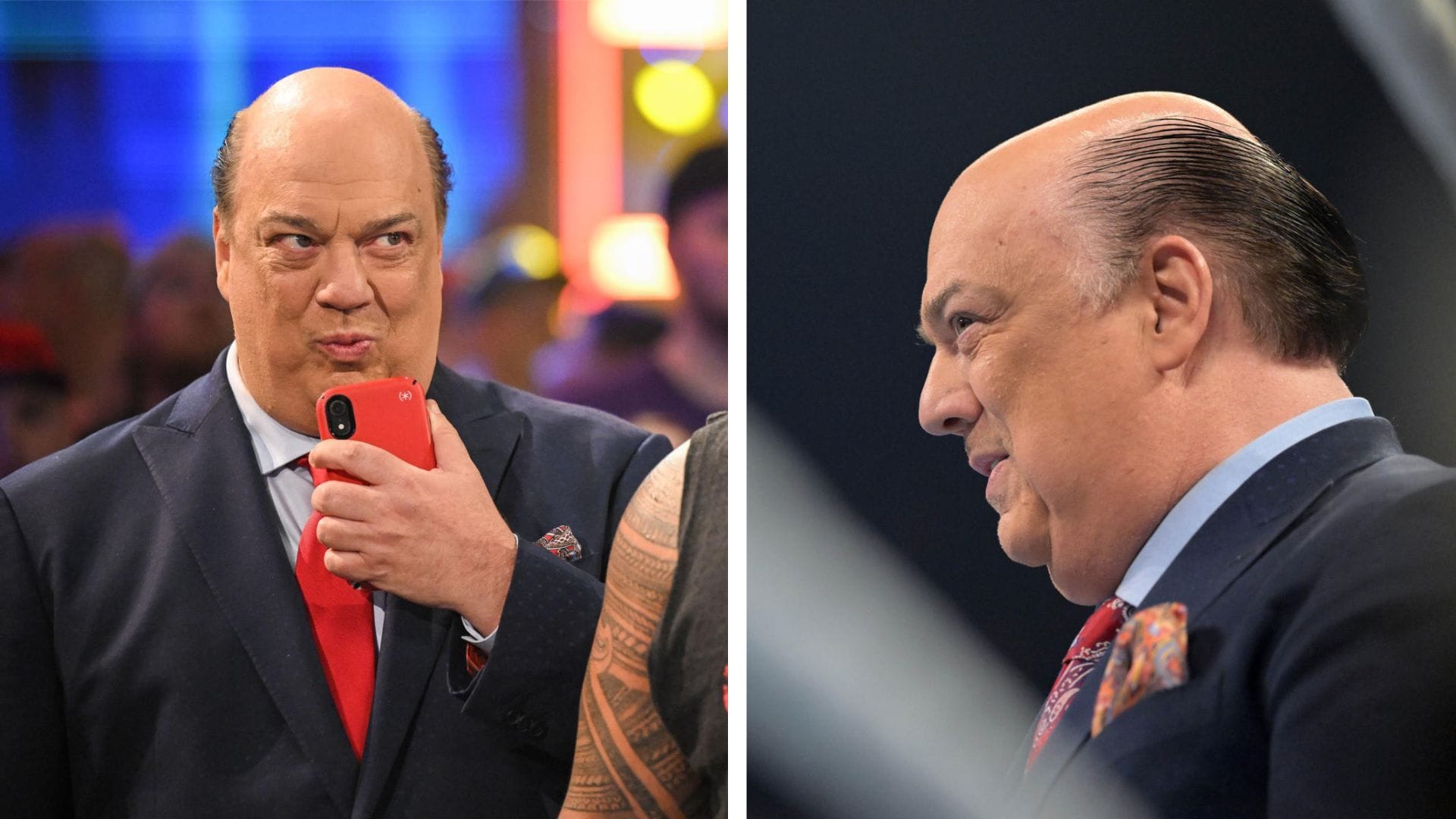 What three-word message did Paul Heyman have for 28-year-old current WWE champion at Royal Rumble?