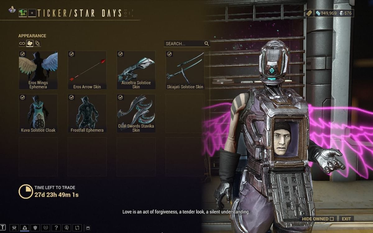 Warframe Star Days 2024 items, Ticker location, and more