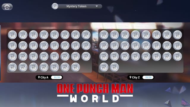 All One Punch Man World Mystery Tokens locations