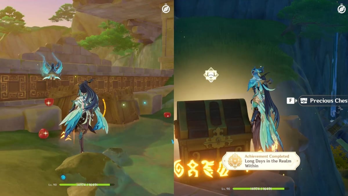 Genshin Impact Ancient Jade Cup locations: Long Days in the Realm Within achievement guide