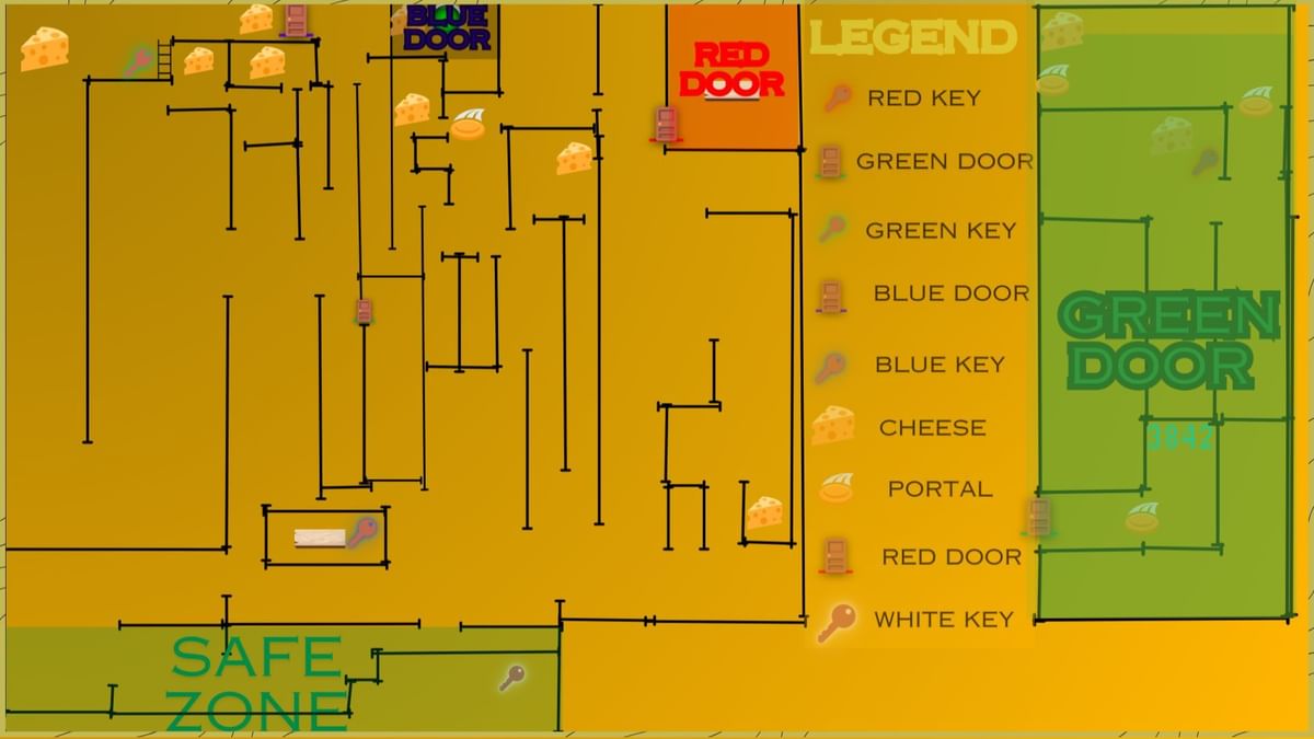 Cheese Escape Chapter 1 guide: Escape, cheese locations, Green Key code, and more