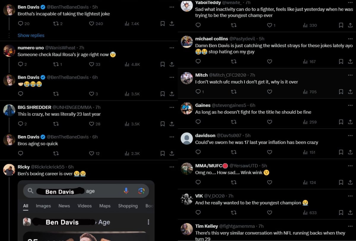 "Brotha’s incapable of taking the lightest joke" - Fans roast UFC star ...