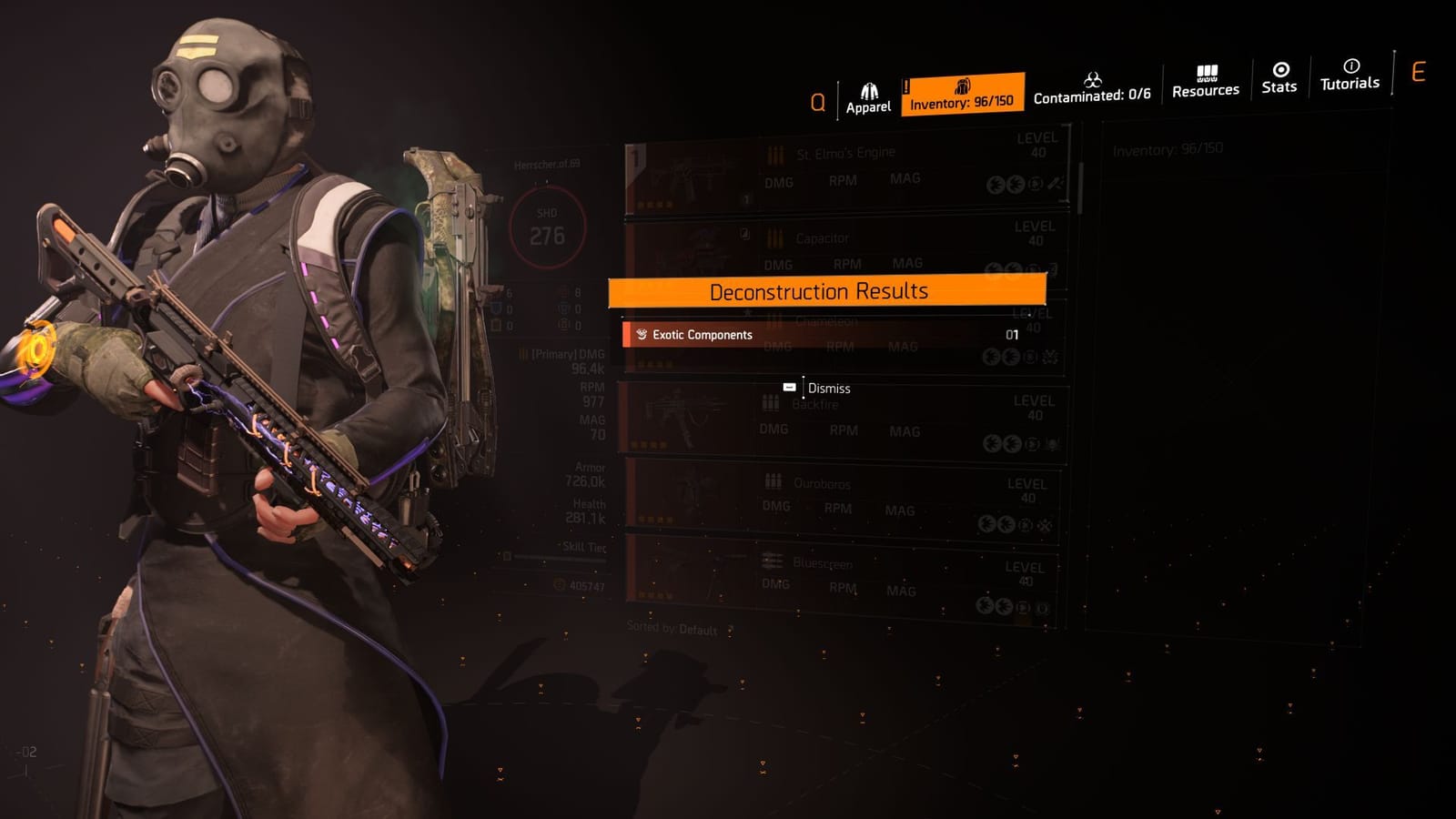 How to reroll an Exotic weapon in The Division 2?