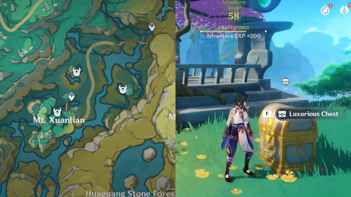 Genshin Impact Chenyu Vale Luxurious Chests locations