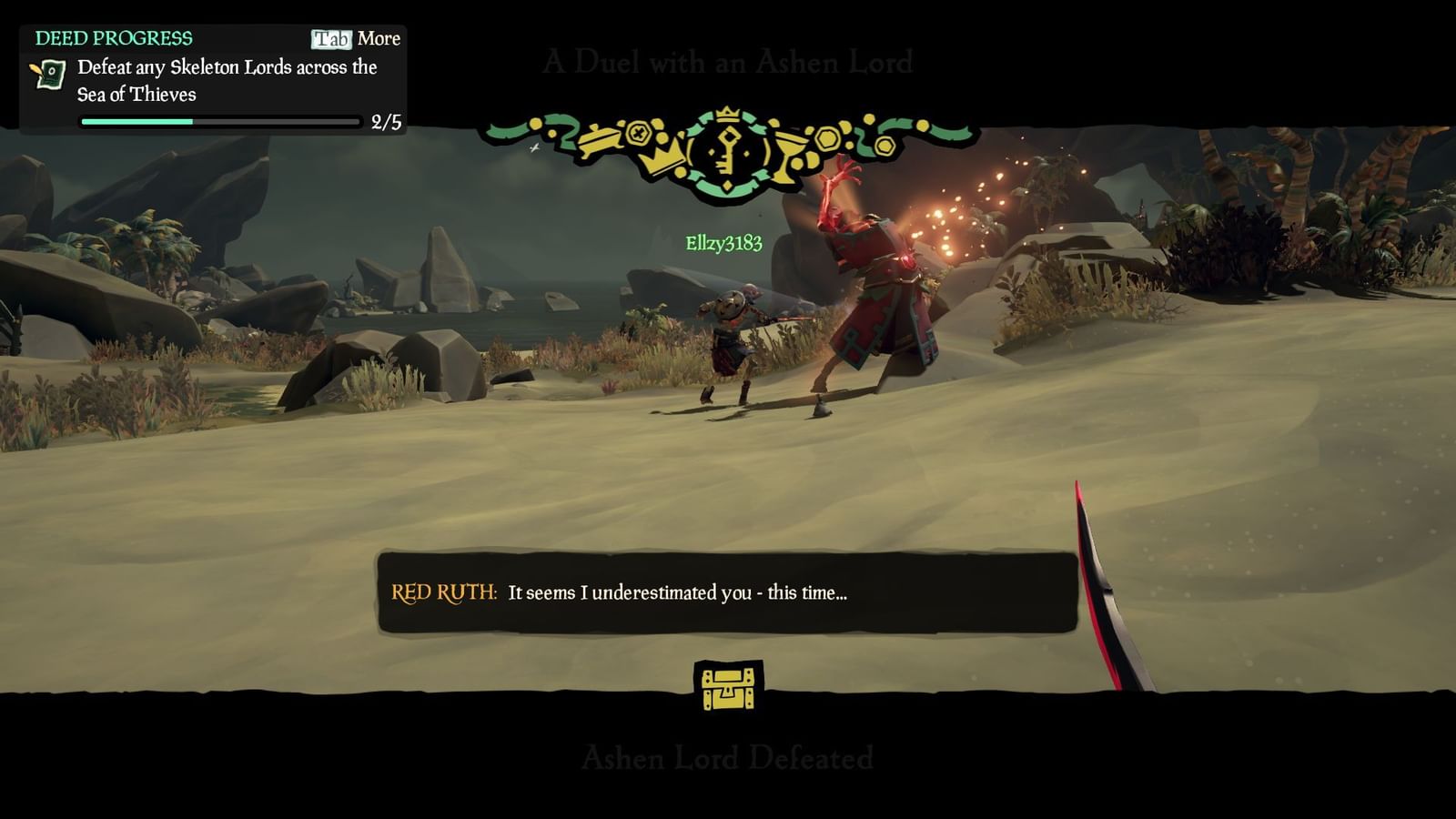 How to beat Ashen Winds in Sea of Thieves?