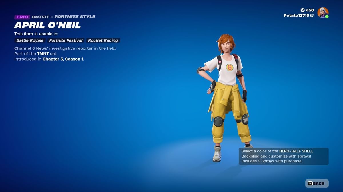 How to get April O'Neil Skin in Fortnite