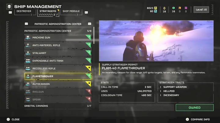 How to use the FLAM-40 Flamethrower in Helldivers 2