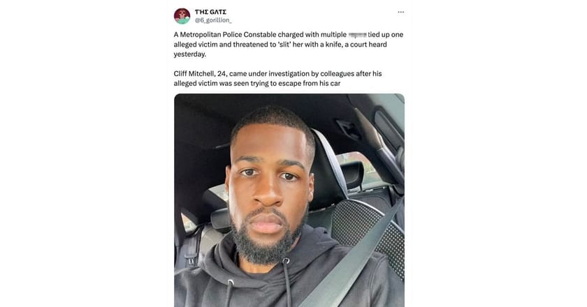 What did Cliff Mitchell do? Met police officer accused of 13 counts of ...